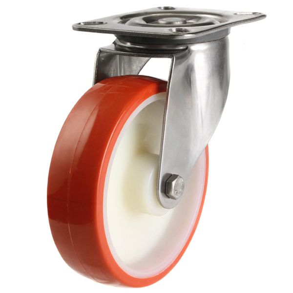 160mm Polyurethane Swivel Castor [320kg max load]