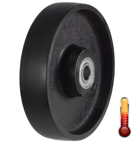200mm Solid Cast Iron Wheel [1100kg max load]
